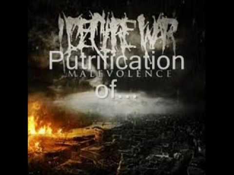 I Declare War "Putrification of the Population" *On-Screen Lyrics ...