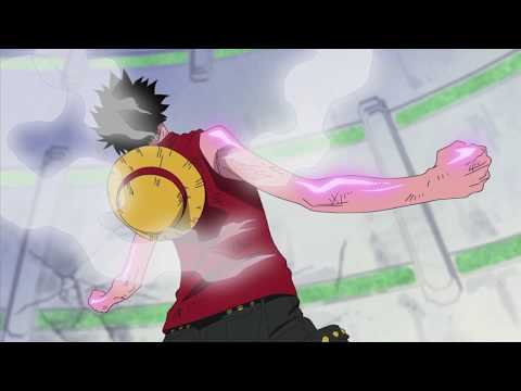 Luffy Vs Rob Lucci - Gear Second Gatling Gun - Lucci Defeated - One Piece (Eng Sub HD)
