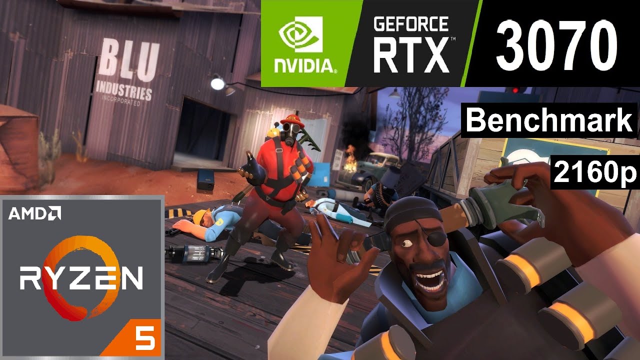 Team Fortress 2 / RTX 3070 / AMD Ryzen 5 3600X / highest Settings / 4K ...
