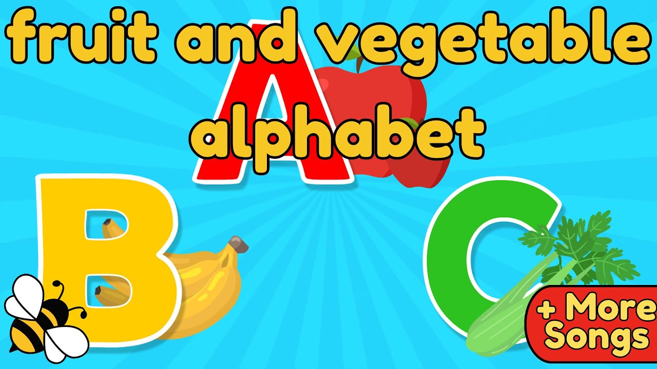 Fruit And Vegetable Alphabet Song | Kids Song Collection - YouTube