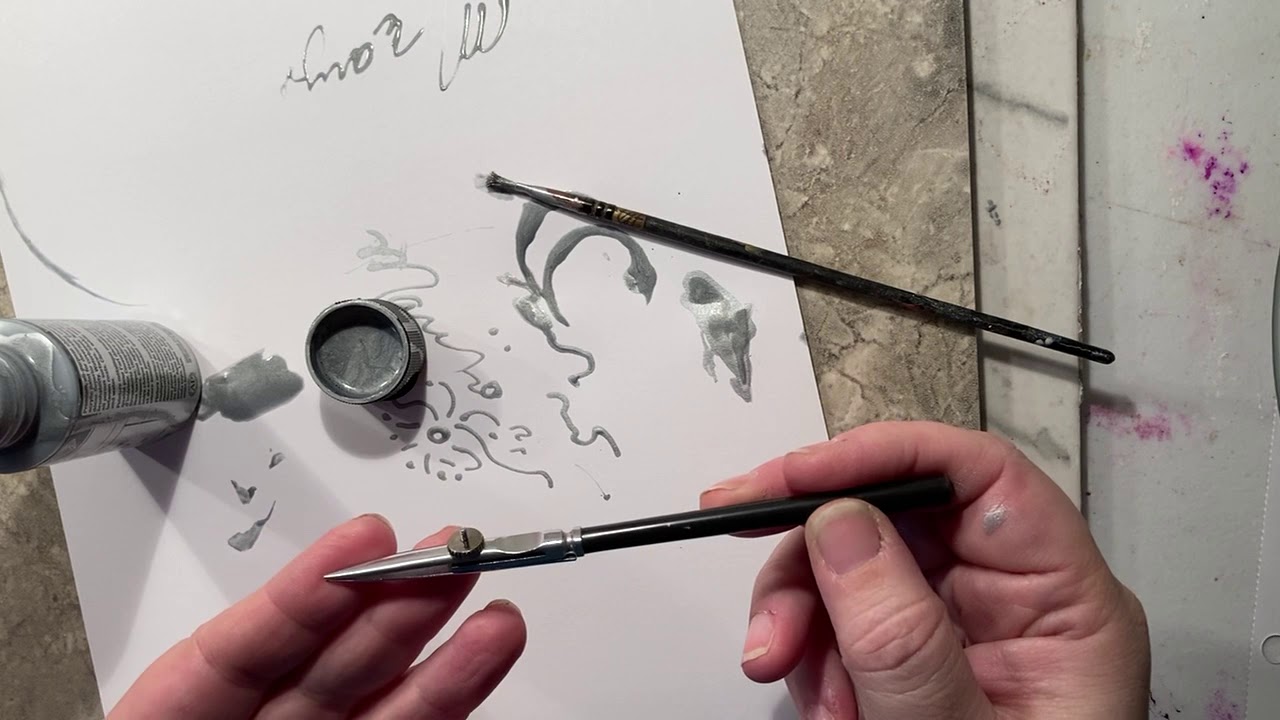 How to use a ruling pen - YouTube