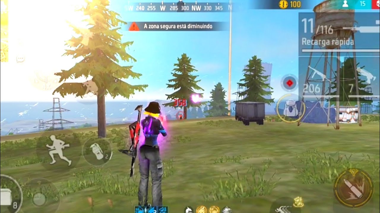JOGANDO COM A ARMA MAIS FORTE DO FF... VEM VÊ FREE FIRE MOBILE XIAOMI ...