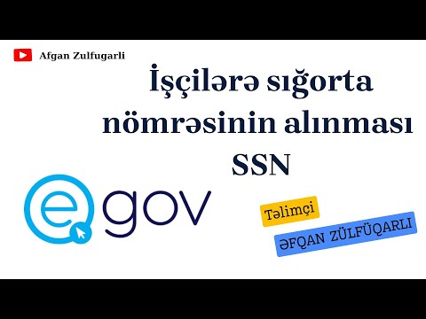 Sığortaolunanın onlayn uçota alınması (SSN) İşçiyə sosial sığorta nömrəsinin alınması