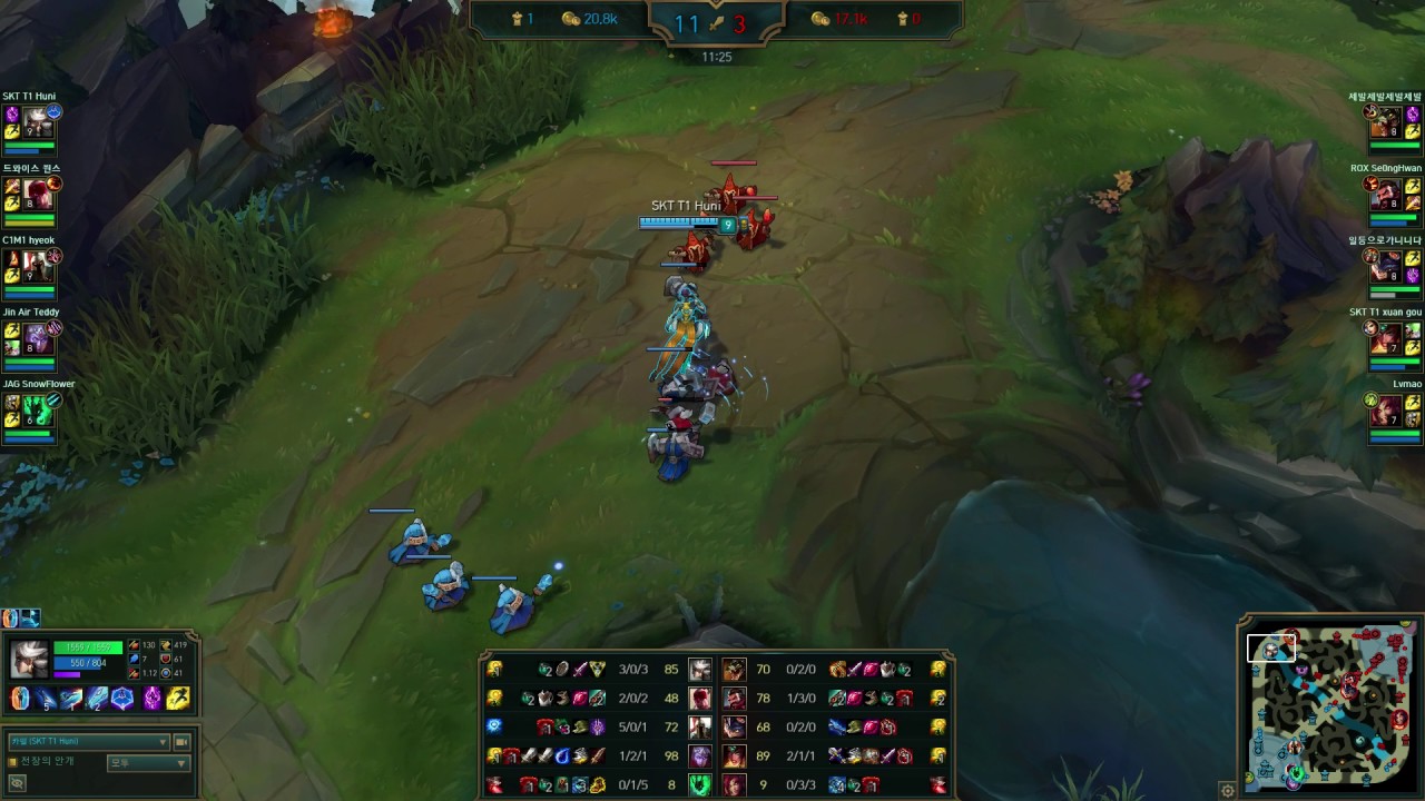 SKT T1 Huni Camille vs Renekton Top - Korea Challenger - YouTube