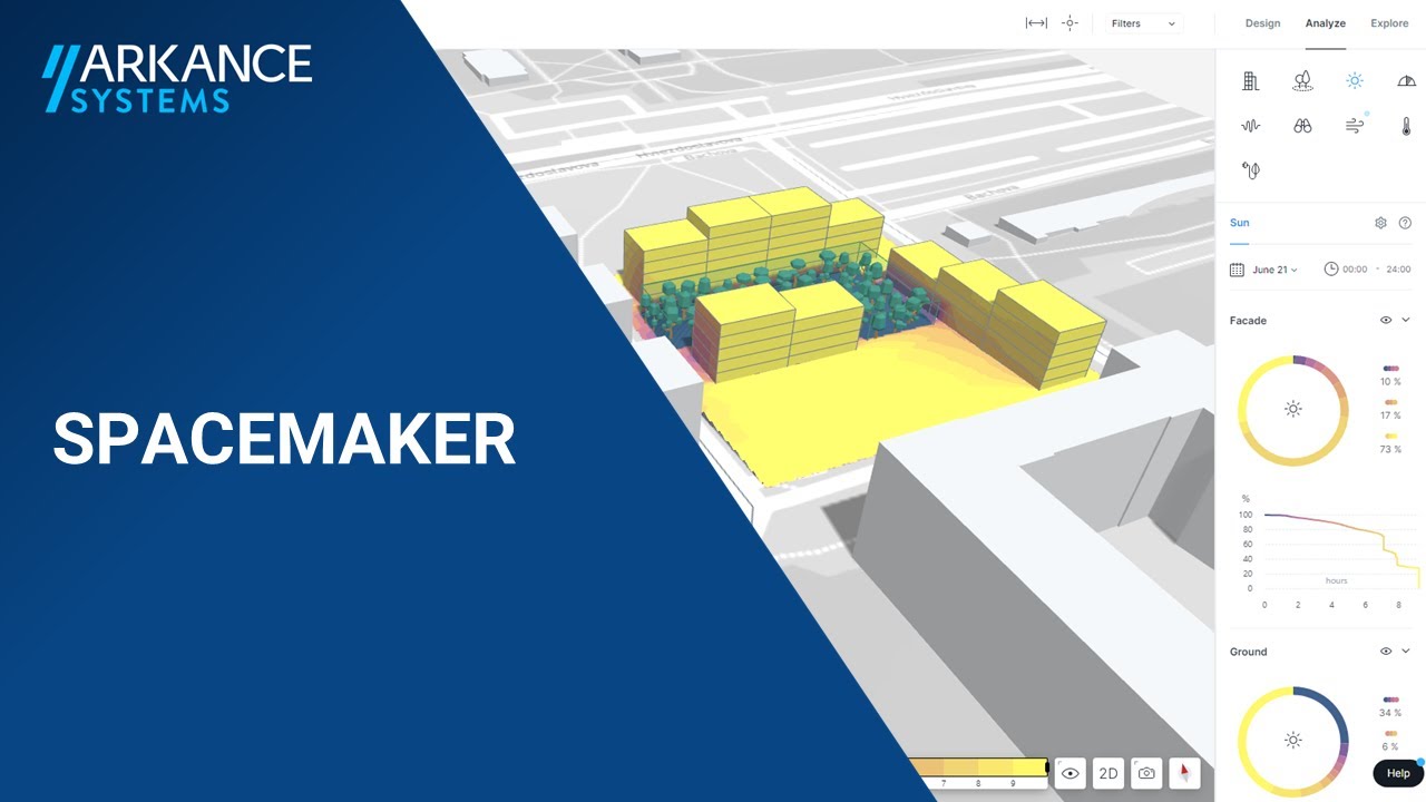 Autodesk Spacemaker - možnosti aplikace - YouTube