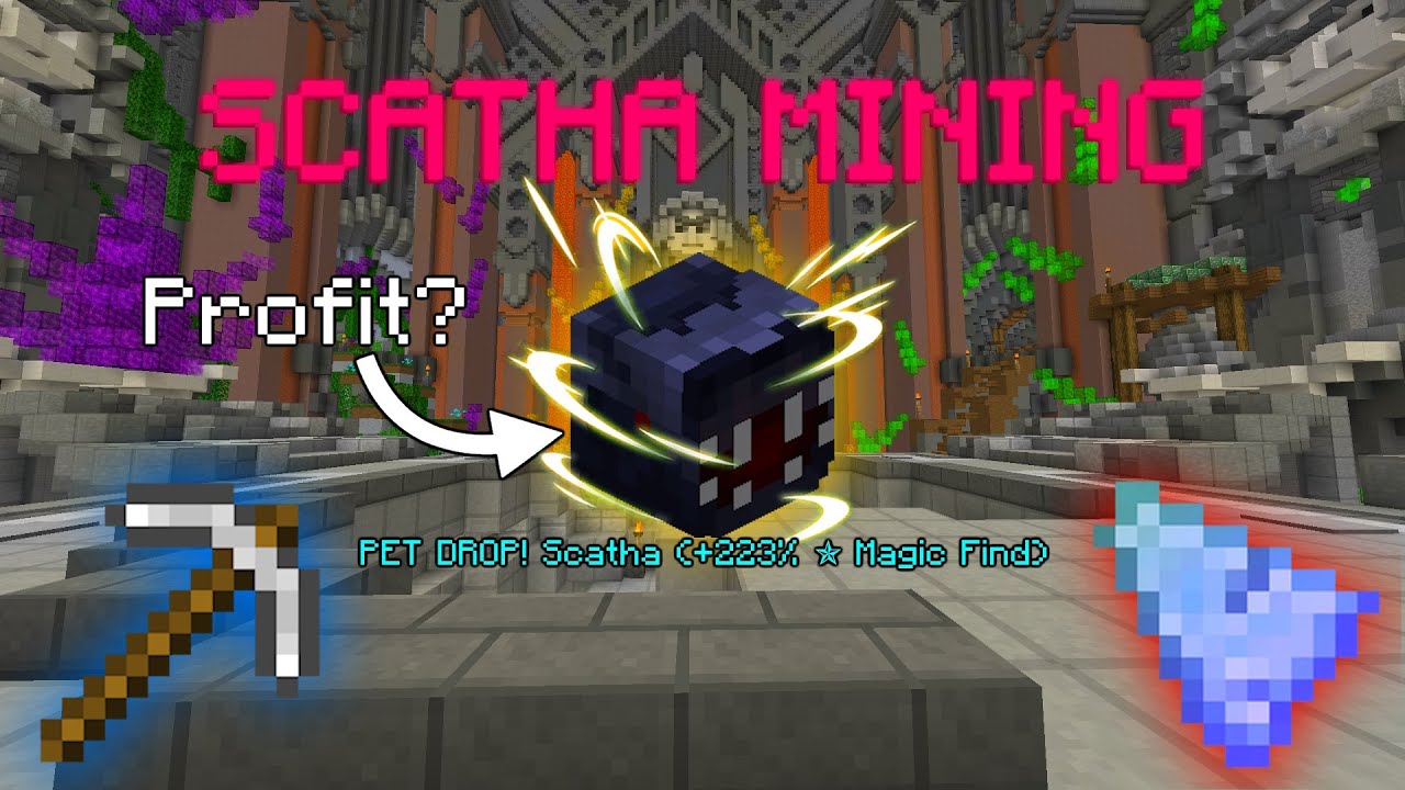 How to Scatha Mine in Hypixel Skyblock (PROFIT) - YouTube