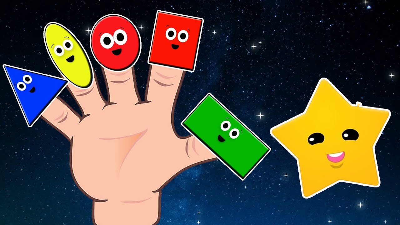 Fingers Family The Shape Song | Nursery Rhymes | Nursery Rhymes With ...