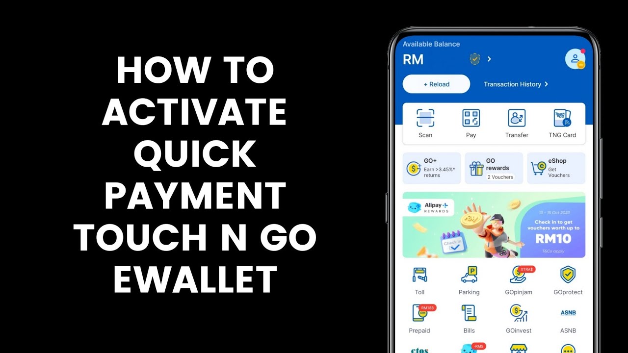How to Activate or Enable Quick Payment to Top up Touch N Go eWallet Balance Automatically l TNG ...