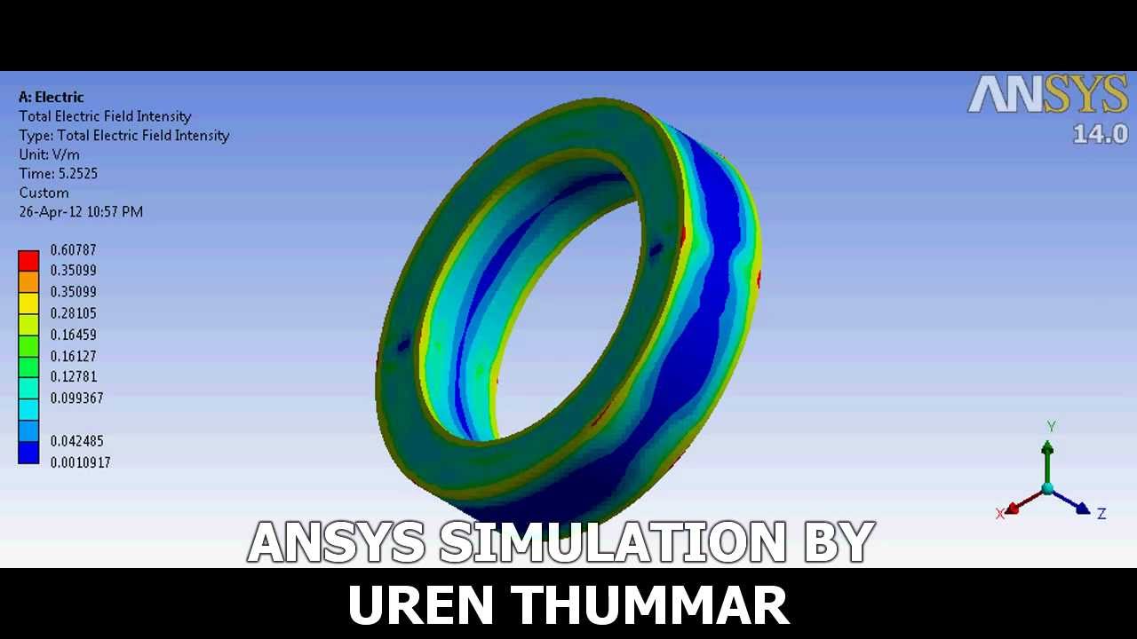 Simple ANSYS 14 simulation - YouTube