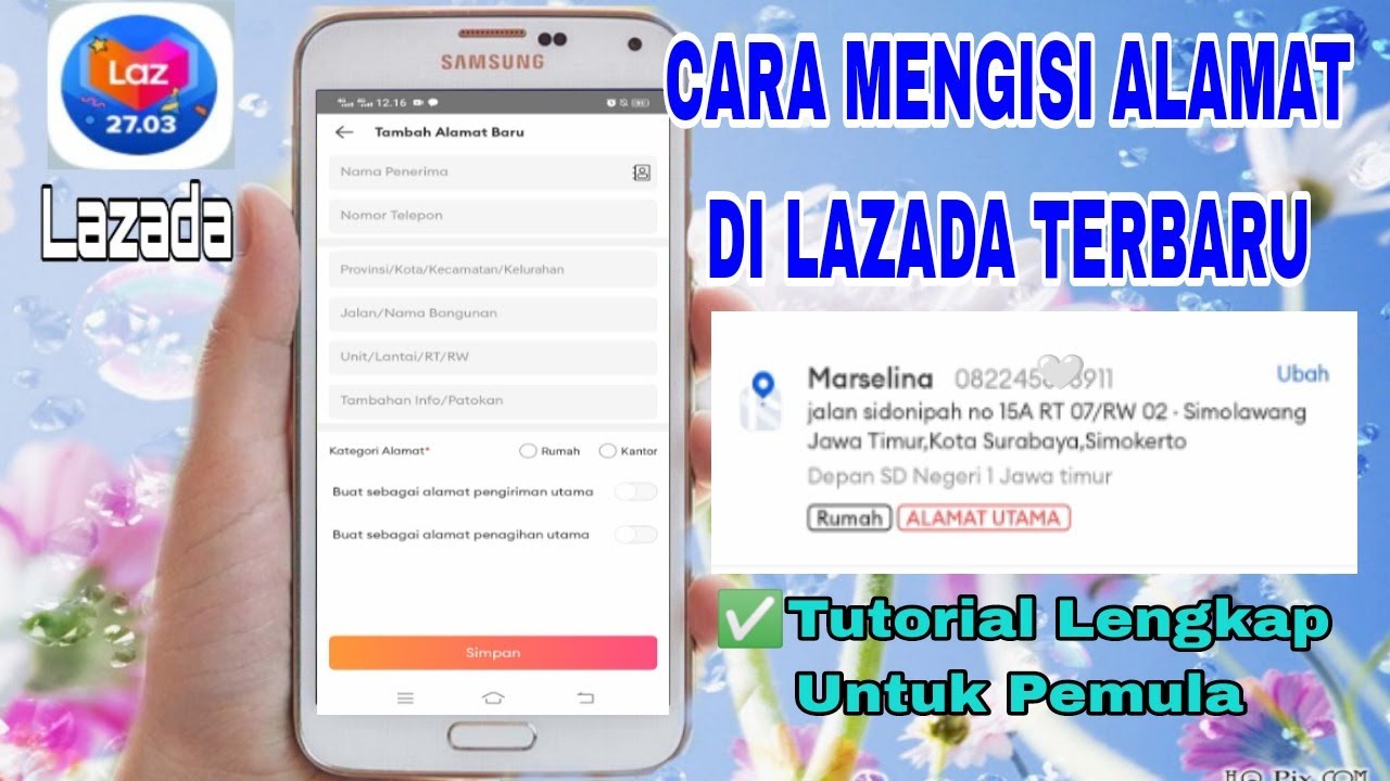 Cara Mengisi Alamat Di Lazada Terbaru - YouTube