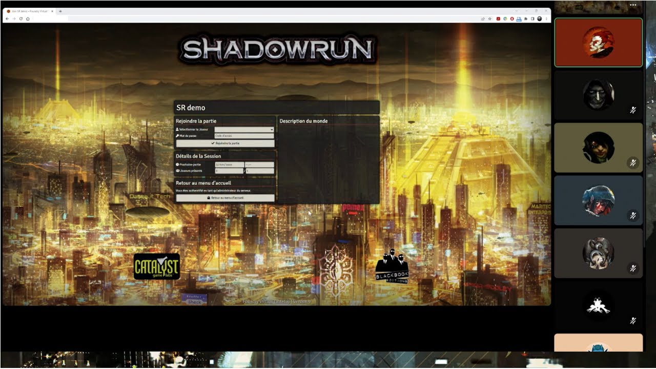 Foundry avec systèmes Shadowrun Anarchy et Shadowrun 5 - Présentation ...