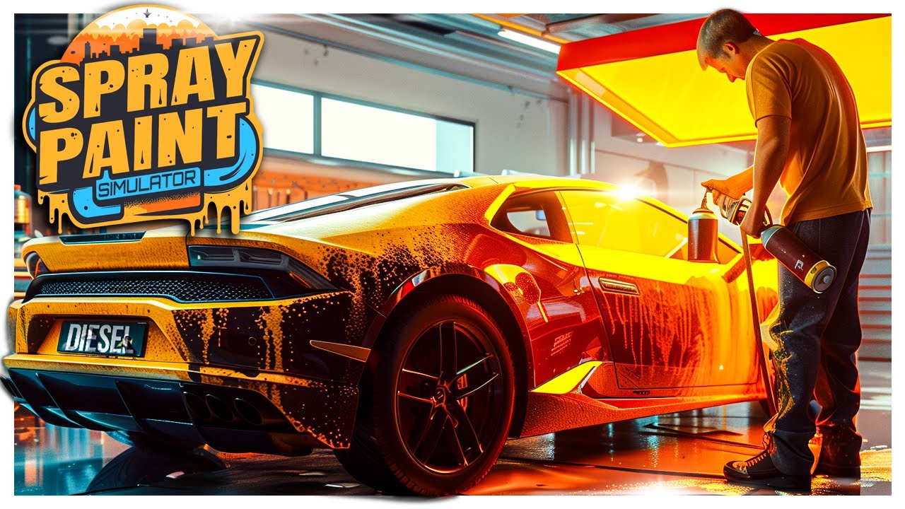 Power Wash Sim Meets SPRAY PAINT! // Spray Painting Simulator DEMO ...