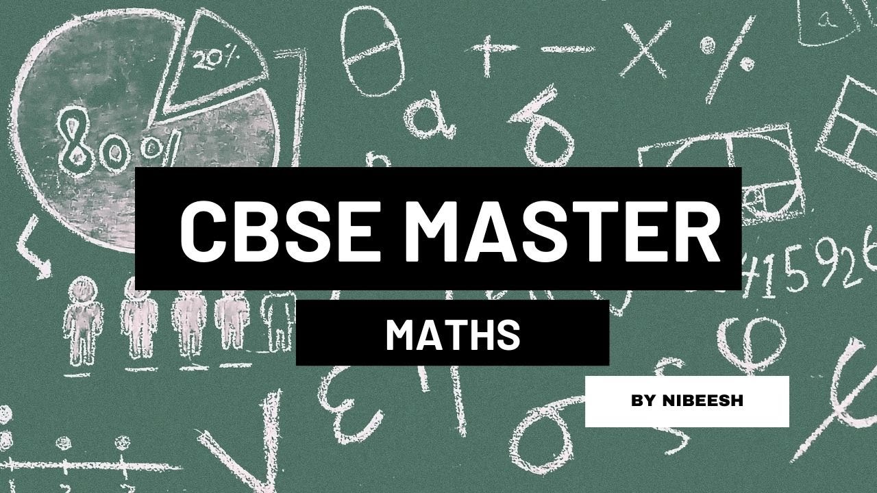 CBSE MASTER-MATHS - YouTube