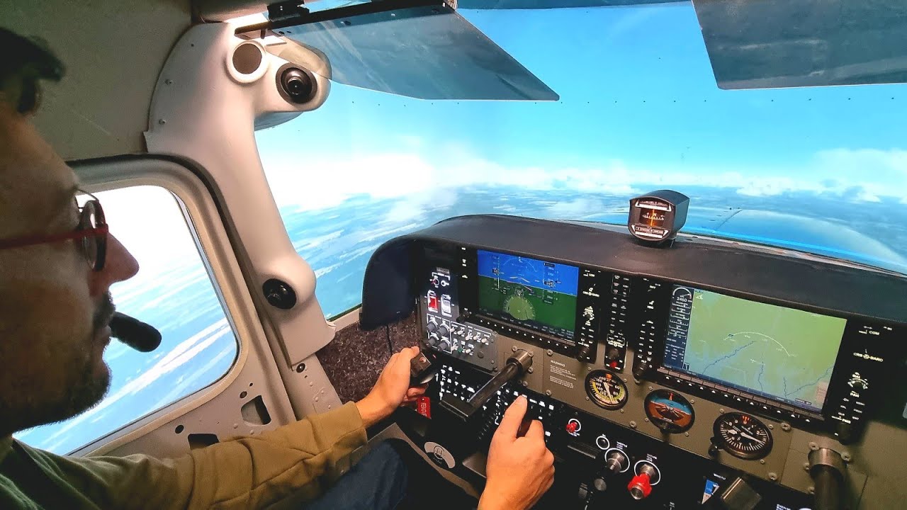 2022 Landing C172 G1000 home cockpit. MSFS - YouTube