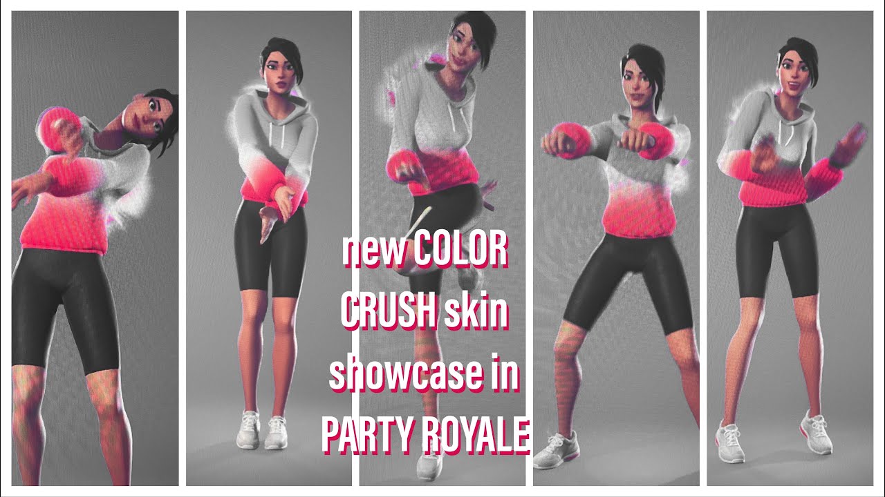new COLOR CRUSH skin showcase in PARTY ROYALE - YouTube