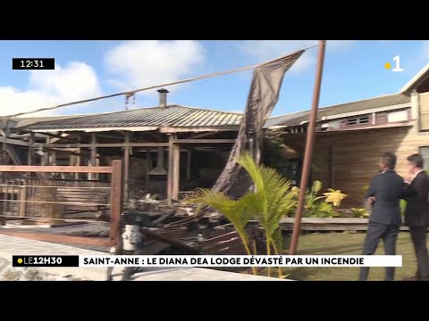 L’hôtel Diana Dea Lodge a été la proie des flammes en pleine nuit, à Sainte-Anne