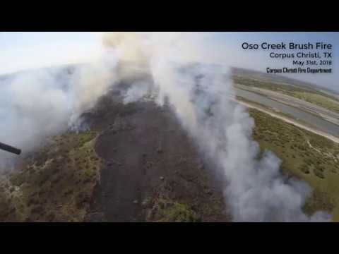 Oso Creek Brush Fire - Corpus Christi Fire Department AERO Team (Drone ...