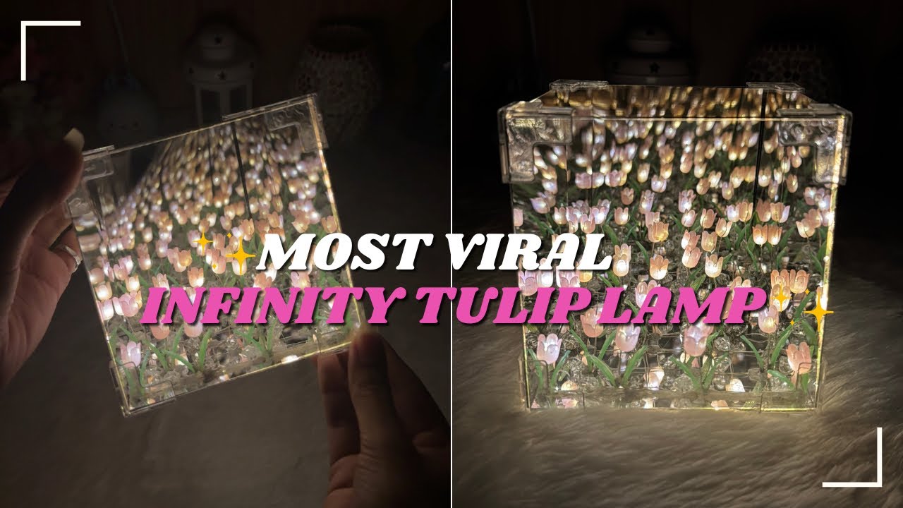 I found most viral infinity tulip lamp from Amazon. #amazonfinds # ...