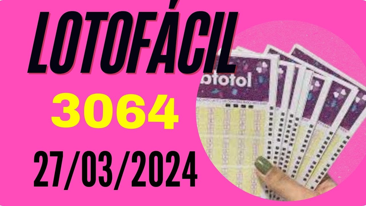 Lotofácil 3064 - Resultado da Lotofácil concurso 3064 - YouTube