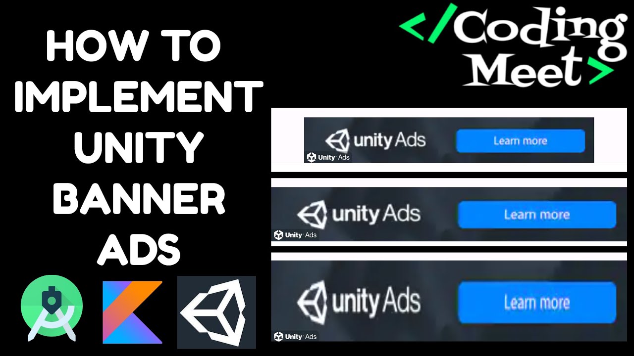 How to Implement Unity Banner Ads in Android Studio Kotlin 2023 | Step ... How to Implement Unity Banner Ads in Android Studio Kotlin 2023 | Step ...