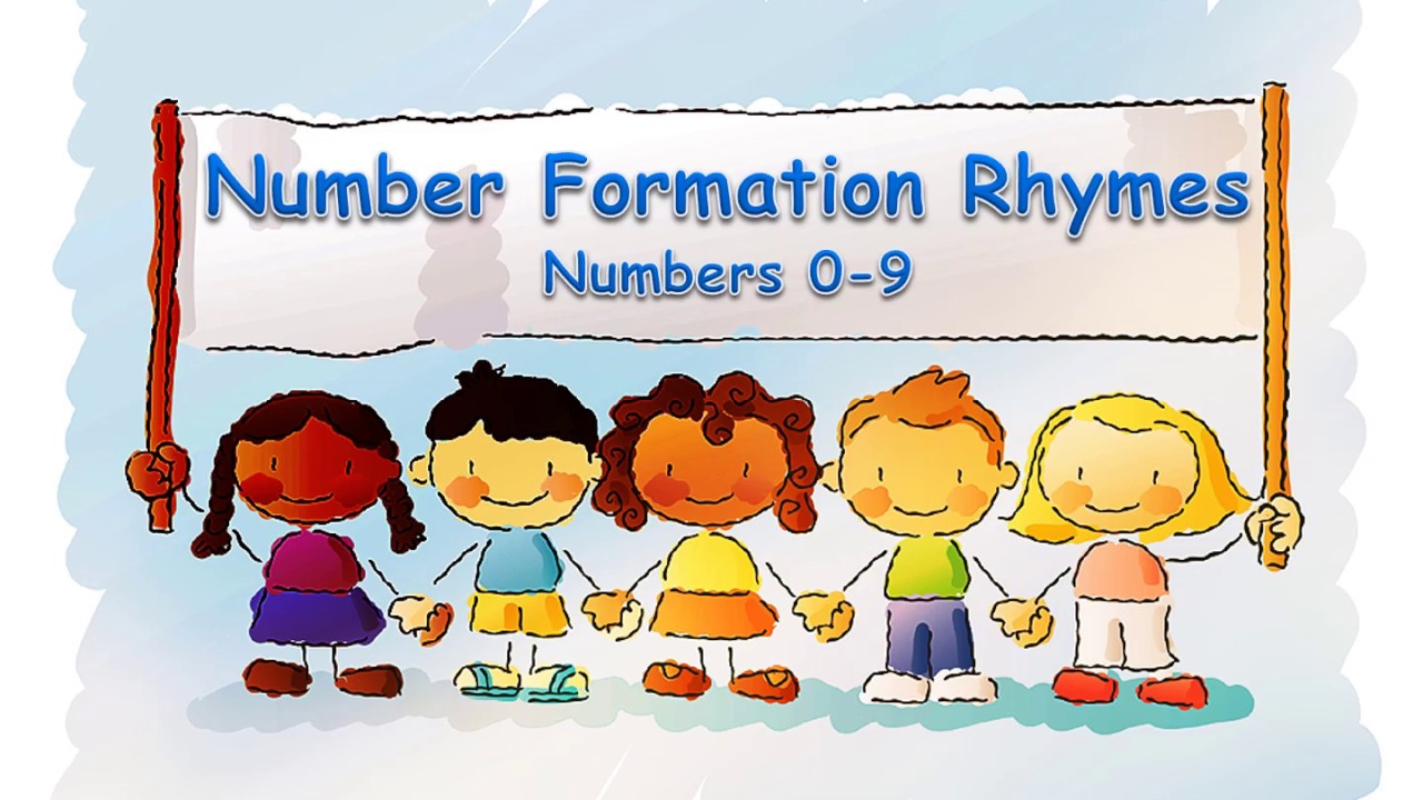 Number Formation Rhymes 0-9 - YouTube