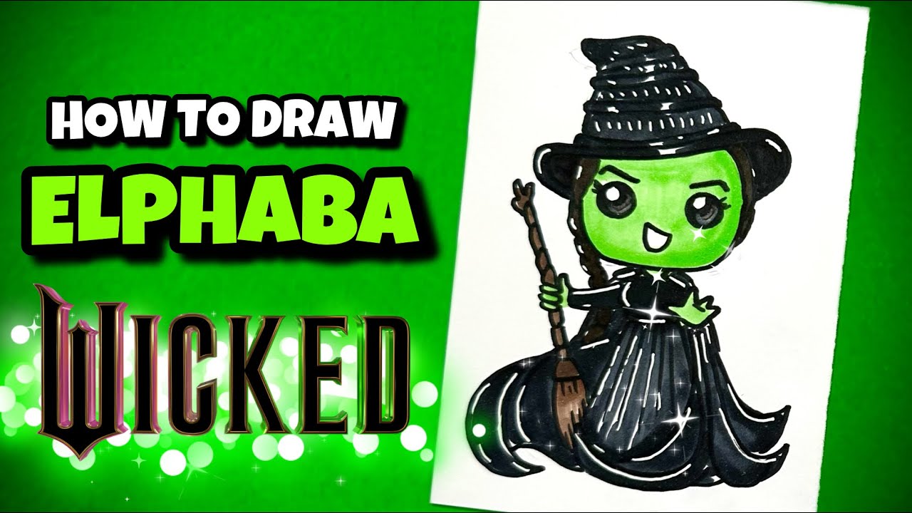 How to Draw ELPHABA From WICKED - YouTube