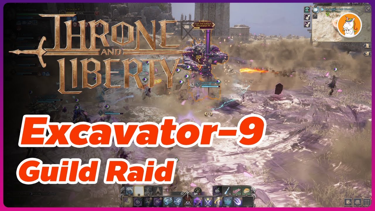 พาดูบอสกิล Excavator-9 Guild Raid - THRONE AND LIBERTY ไทย - YouTube