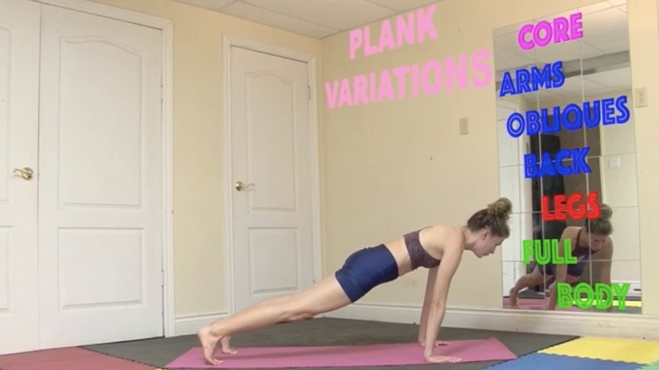 PLANK VARIATION EXERCISES - develop strong lean core and full body muscle groups #WORKOUTVIPS ...