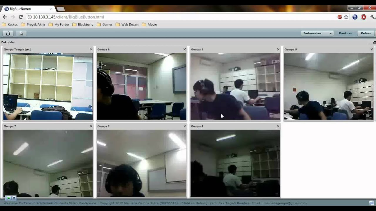Portal Video Conference Mahasiswa Politeknik Telkom Part II - YouTube