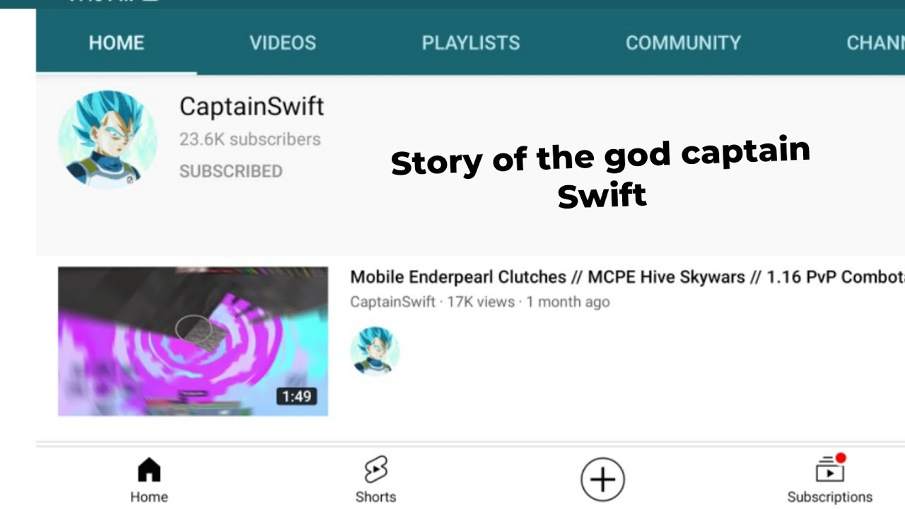 @Captainswift The story (info) of captain swift | God of mcpe - YouTube