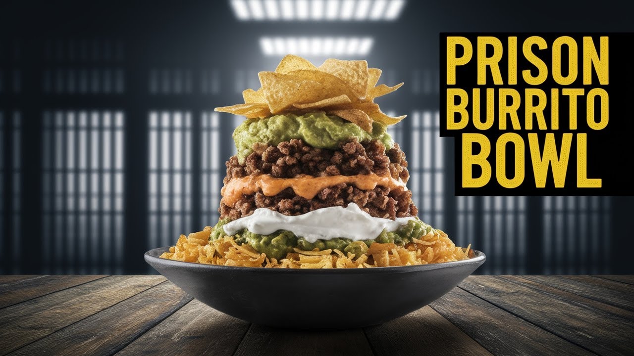 PRISON STYLE Burrito Layered Bowl Recipe REVEALED! - YouTube