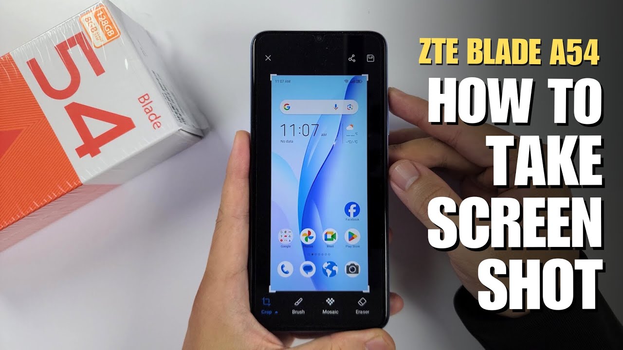 How to Take Screenshot ZTE Blade A54 - YouTube