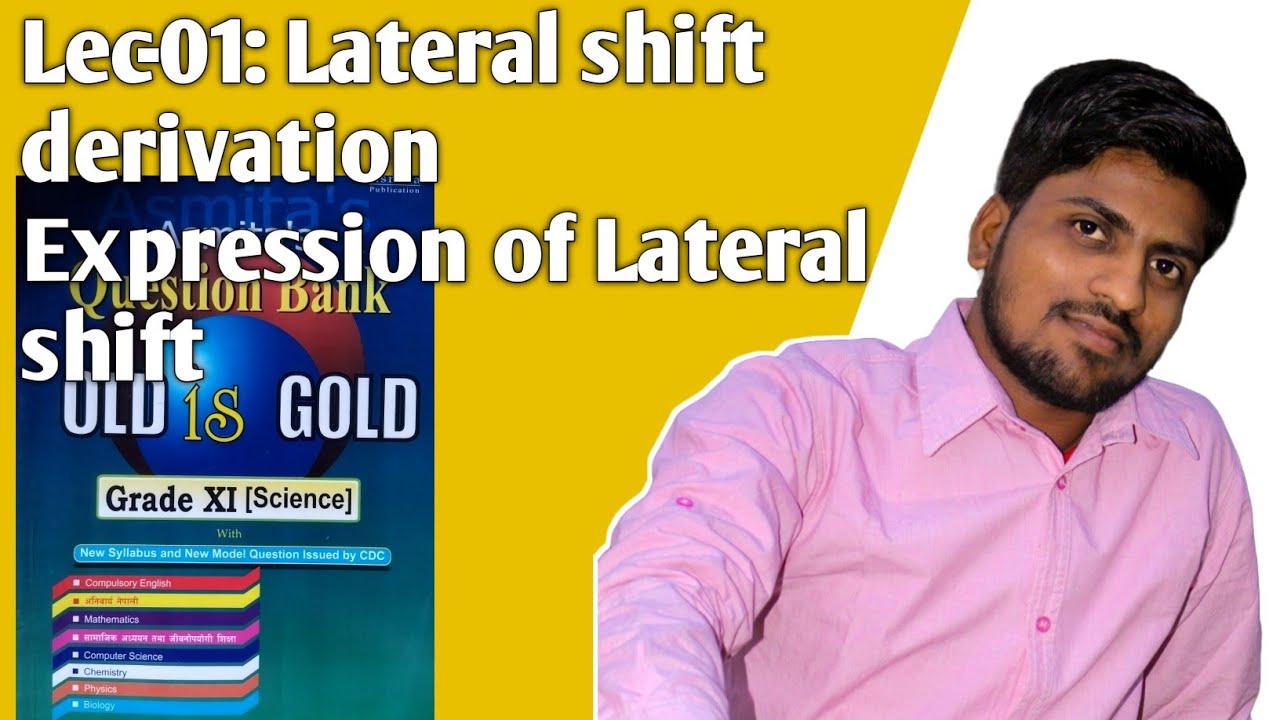 Lc-01: Lateral shift | optics reflection at plane surfaces | expression ...