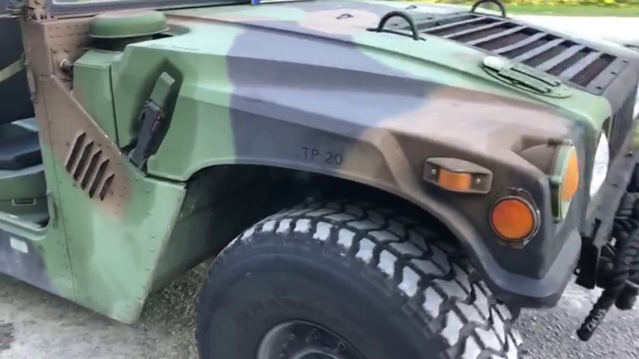 1987 Hummer H1 M998 HMMWV AM General Old Rockets - YouTube