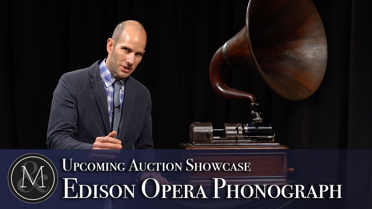Edison Opera Cylinder Phonograph | December 4, 2021 | Miller & Miller ...