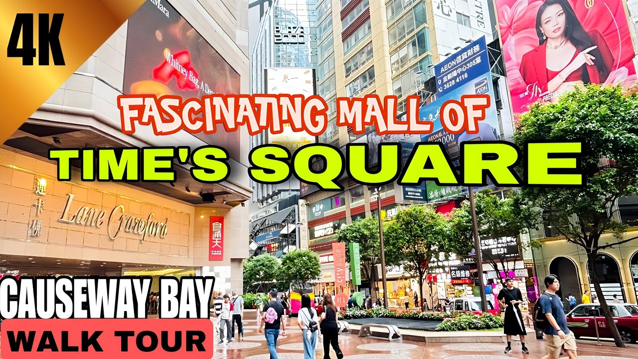 📍Fascinating of Huge Luxury Mall | TIME'S SQUARE Causeway Bay | 4k HDR ...