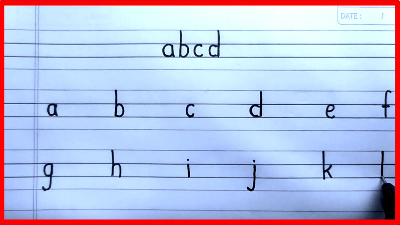 English small letters| English alphabets small letters abcd | English ...