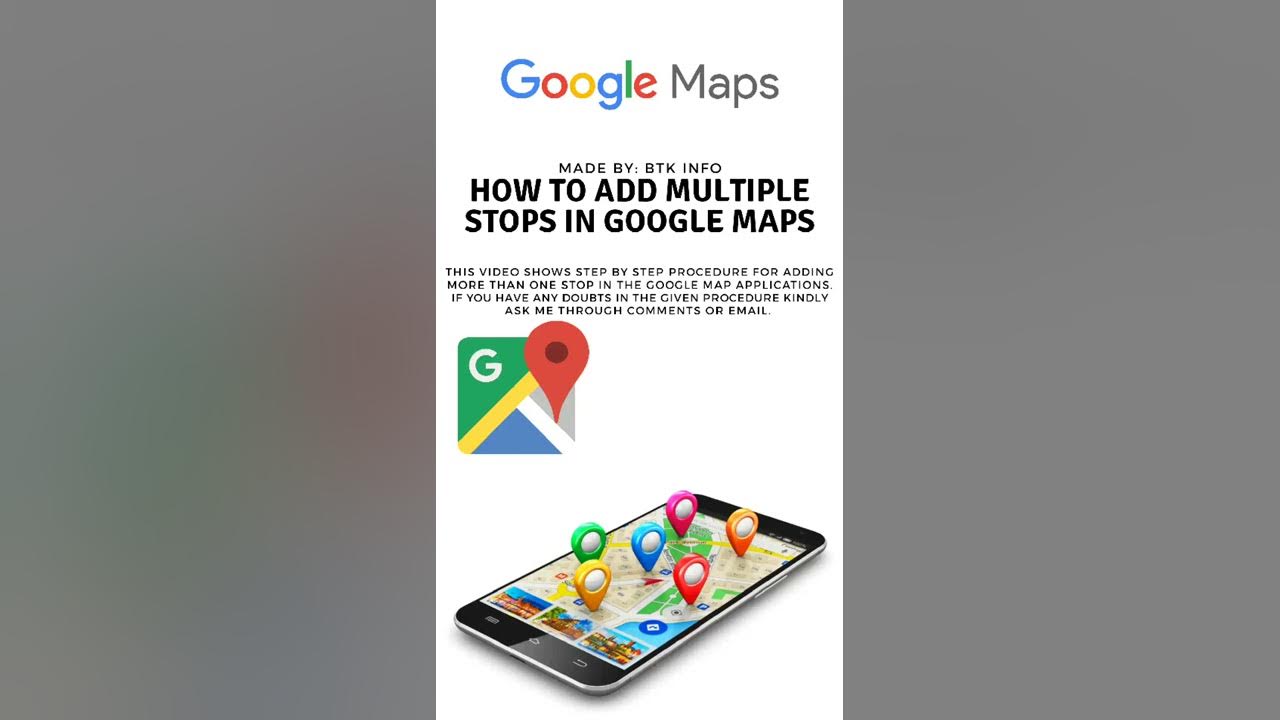 How to add multiple destinations in Google Maps - YouTube