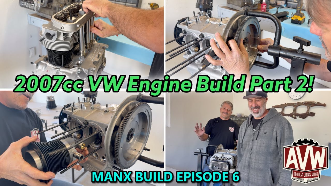 2007cc AVW Built VW Longblock Motor Completion. Meyers Manx Build ...