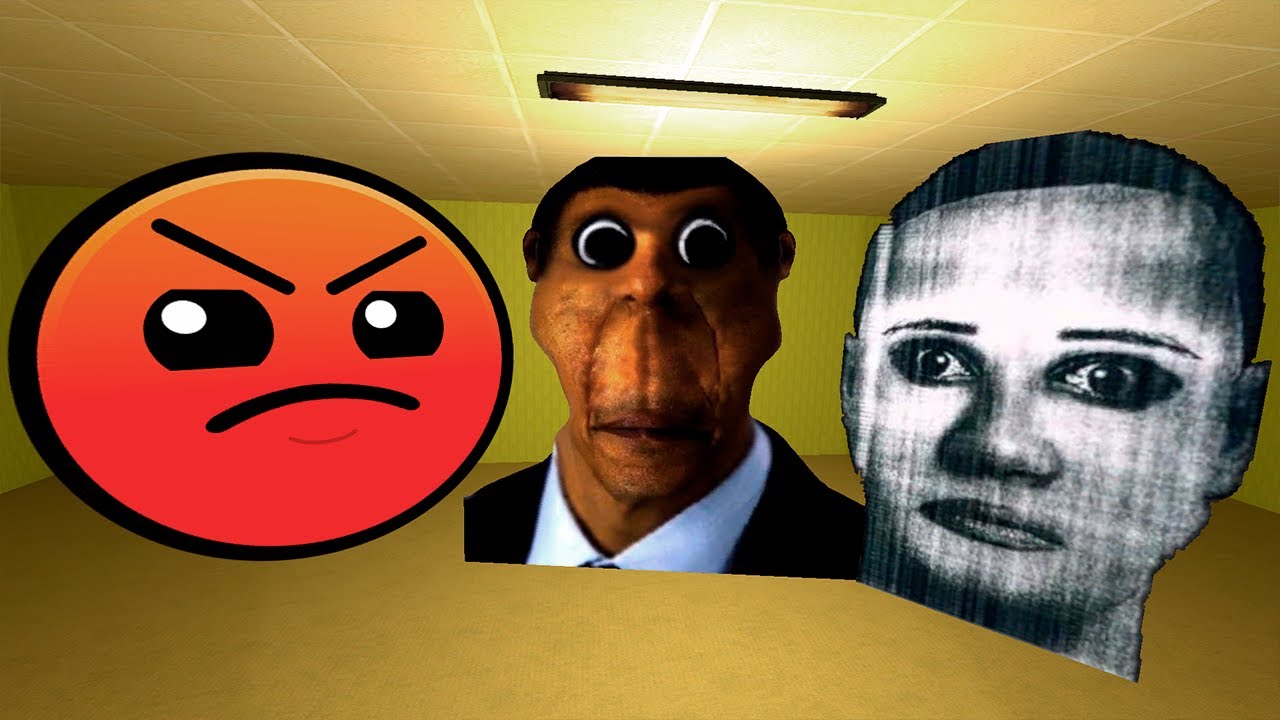 Obunga, Selena Delago And Angry Red Geometry Dash Lobotomy Nextbot in ...