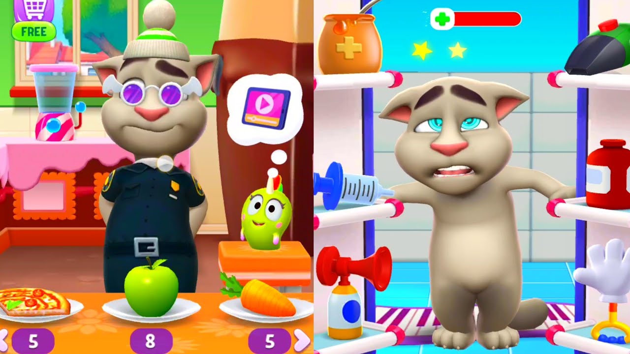 My Talking Tom 2 cartoon gameplay part 113-5 - YouTube