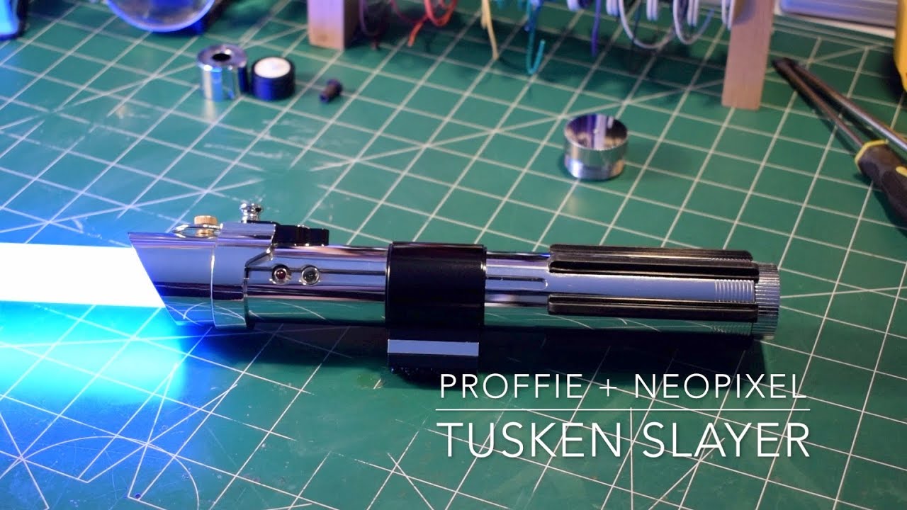 Watto's Junkyard Tusken Slayer Anakin AOTC Proffieboard Lightsaber - YouTube