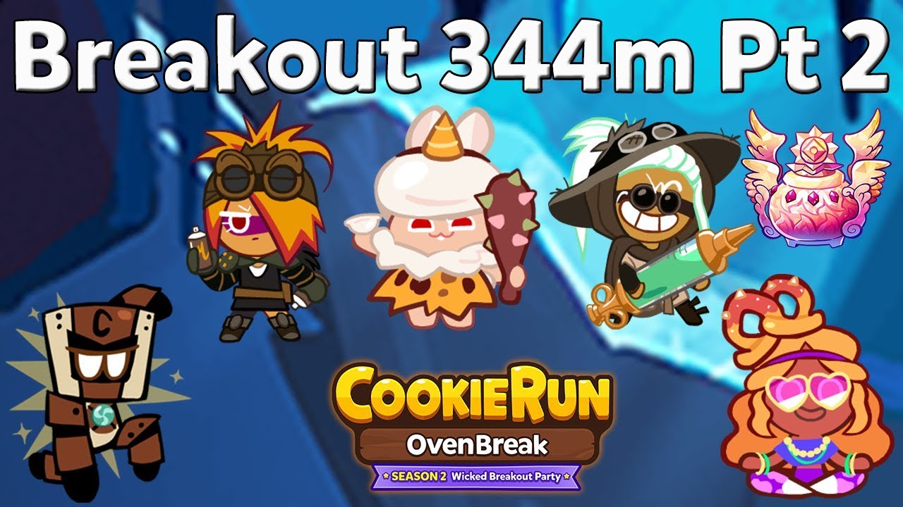 Cookie Run Ovenbreak CROB 344m Breakout Mode Part 2 Cookies 6-10 - YouTube
