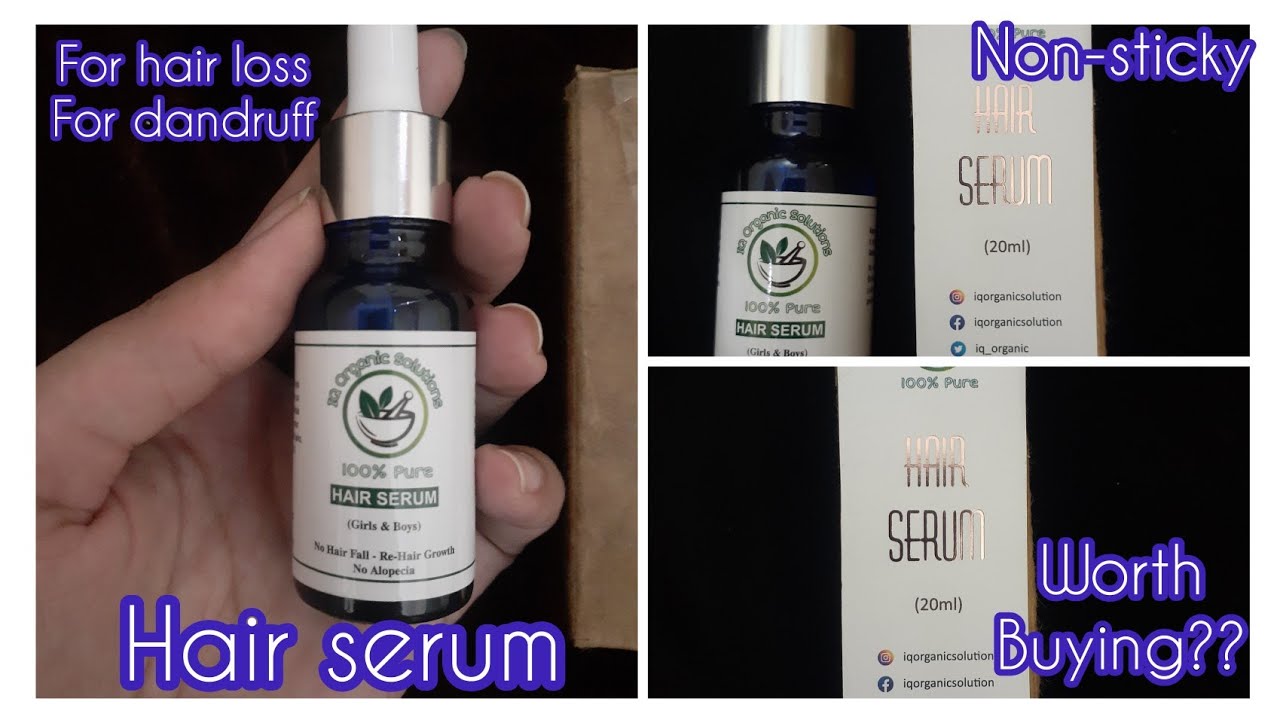 iq organic solution hair serum review | best hair serum for hair loss ...