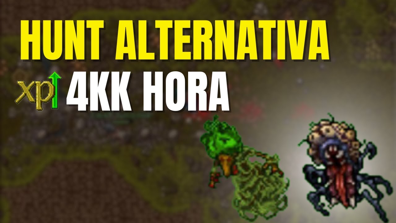 Tibia - Hunt Esquecida 4kk xp/h (Haunted Cellar) - YouTube