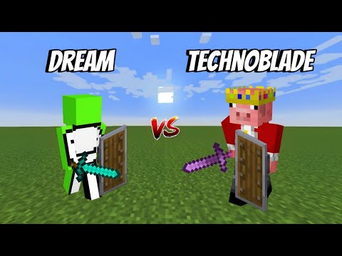 Dream vs Technoblade Fight in Minecraft - YouTube