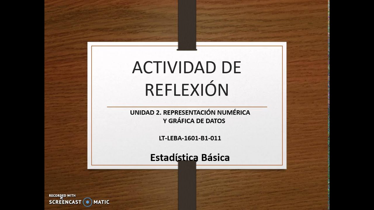 Autorreflexión Unidad 2 - YouTube