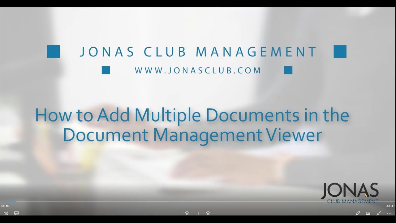 Document Management - How to Add Multiple Documents in the Document ...