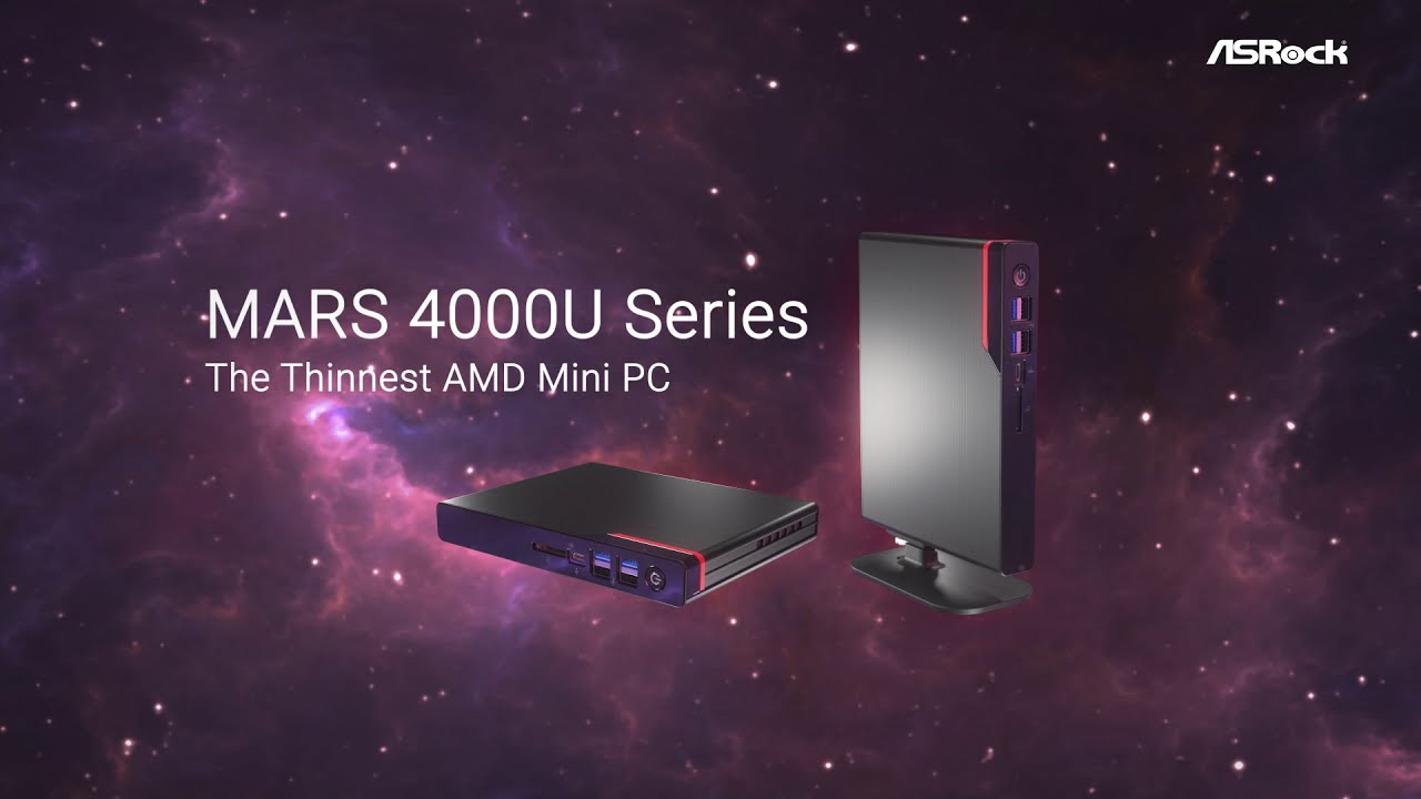 The World’s Thinnest AMD Ryzen 4000 Mini PC – ASRock Mars 4000U Series ...