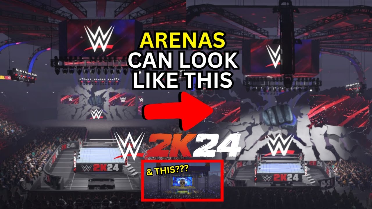 WWE 2K24 CREATE AN ARENA is INSANE - YouTube